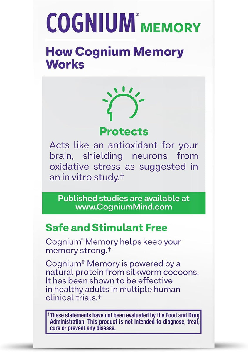 Natrol Cognium Memory Tablets 60 บำรุงสมอง เสริมความจำให้แม่นยำ ...