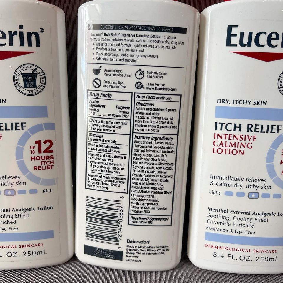 Eucerin Itch Relief Intensive Calming Lotion 250 ml – Pharma Avenue