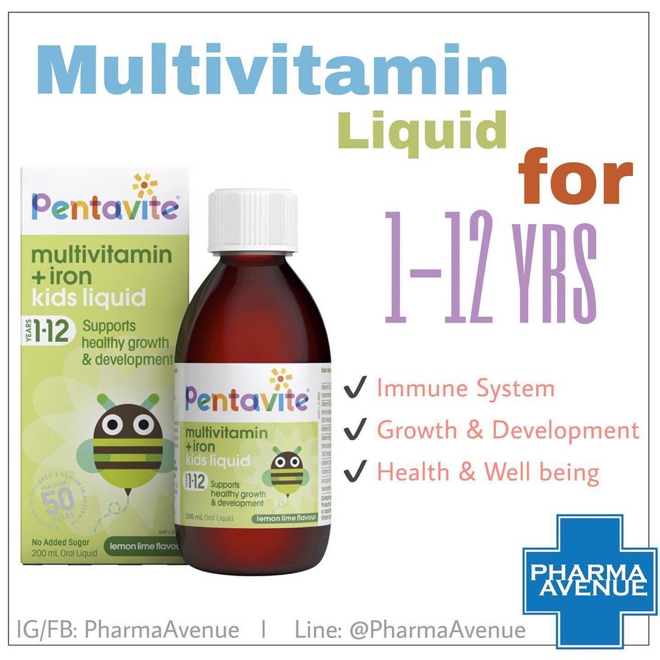 Pentavite Multivitamin Liquid 200 ml. – Pharma Avenue